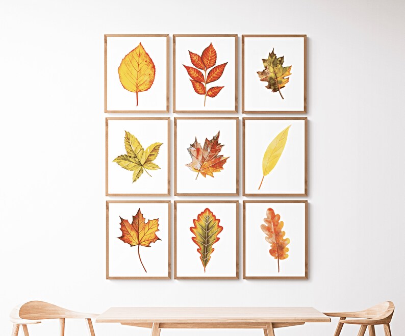 Fall Wall Art Watercolor Fall Print Autumn Landscape Print - Etsy
