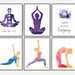 Yoga Printable Set Yoga Room Decor Yoga Wall Art Yoga - Etsy