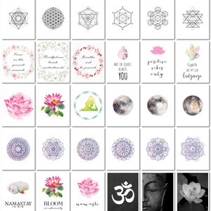 Yoga Printable Set, Yoga Room Decor, Yoga Wall Art, Yoga Chakra Prints ...