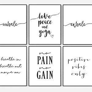 Yoga Printable Set, Yoga Room Decor, Yoga Wall Art, Yoga Chakra Prints ...