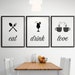Kitchen Printable Set Aesthetic Kitchen Decor Cute Cooking - Etsy