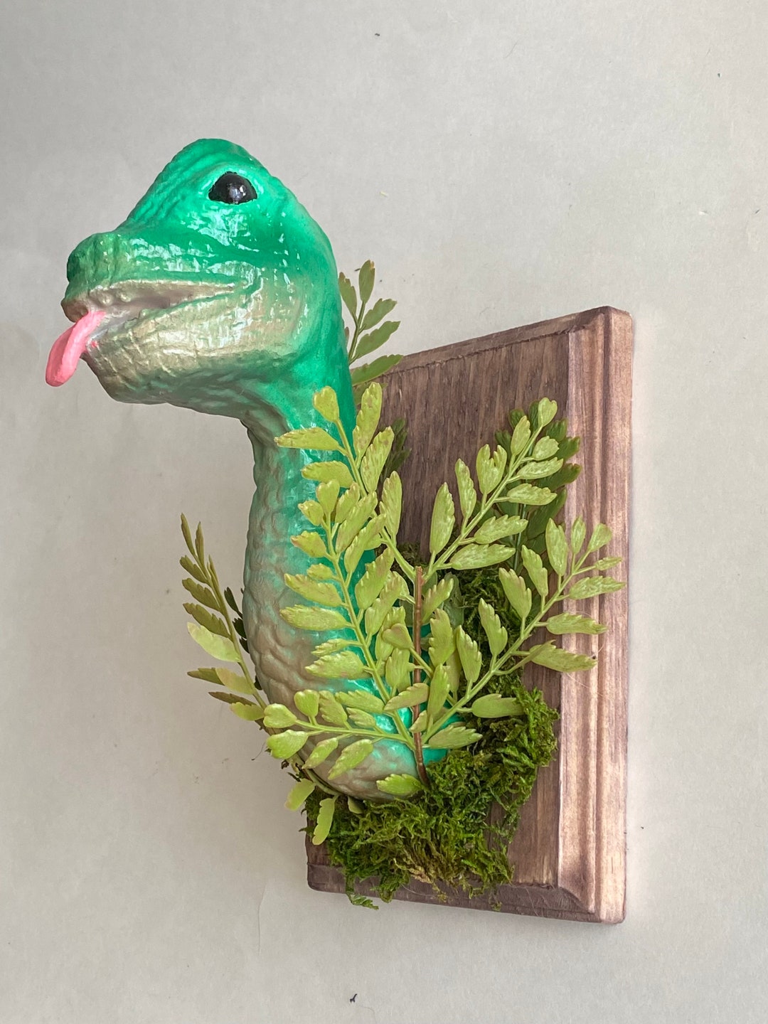 Cute Kawaii Brontosaurus Dinosaur Wall Mount Hand Sculpted, 3-D Printed ...