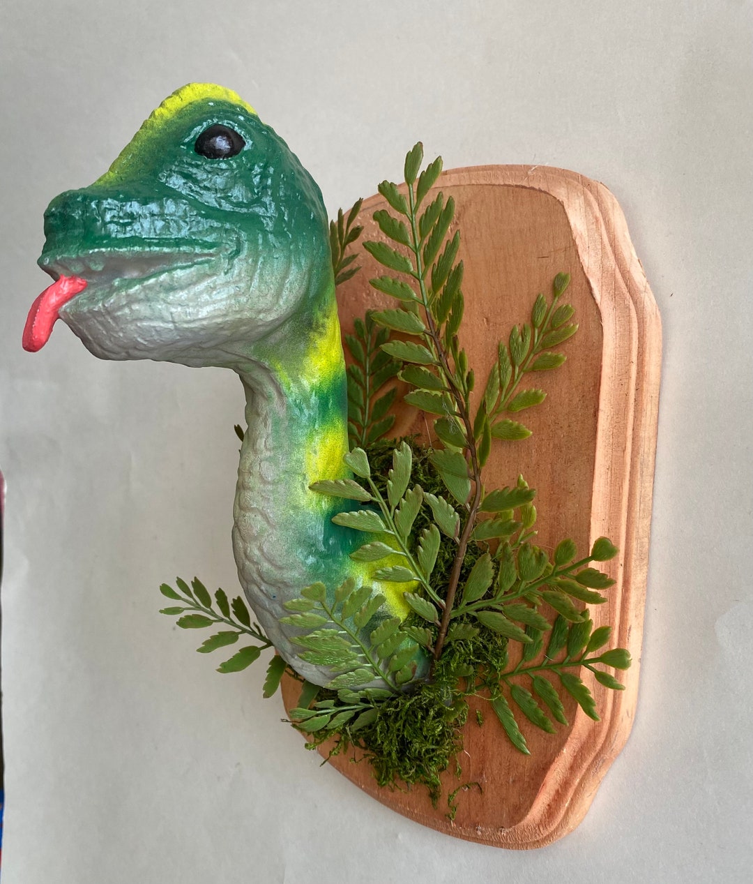 Cute Kawaii Brontosaurus Dinosaur Wall Mount Hand Sculpted, 3-D Printed ...