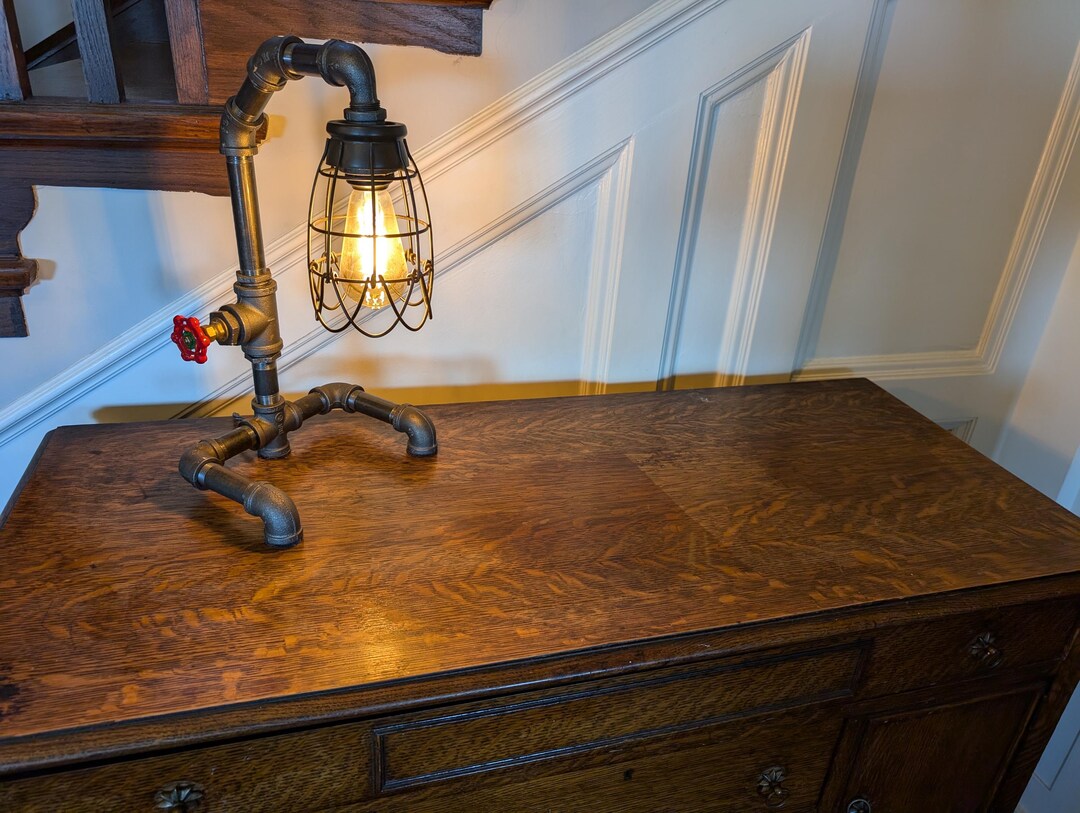 Industrial Edison Desk Lamp - Etsy