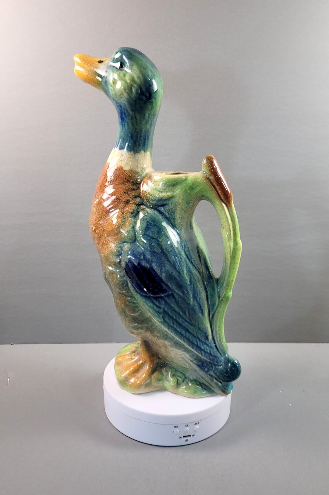 Garnier Enghein France Liquor Bottle, Duck Shaped Pitcher or Pitcher ...