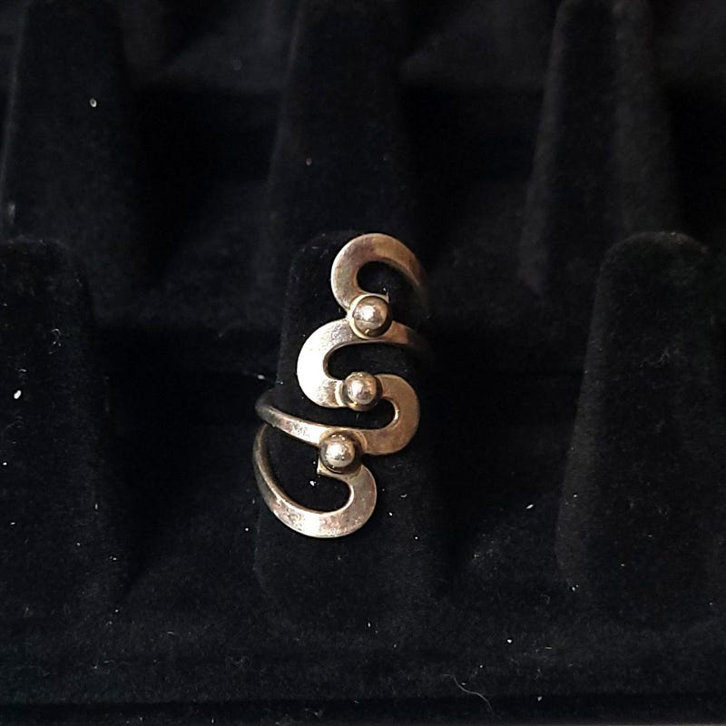 Sterling Silver Long Ring - Etsy