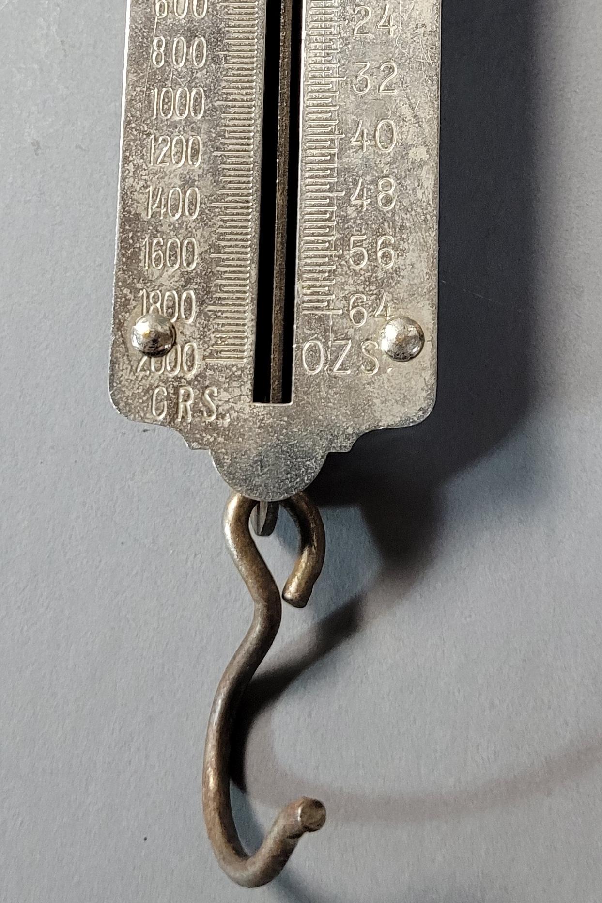 Vintage Chatillon Hanging Weight Portable Scale, Spring Balance Scale ...