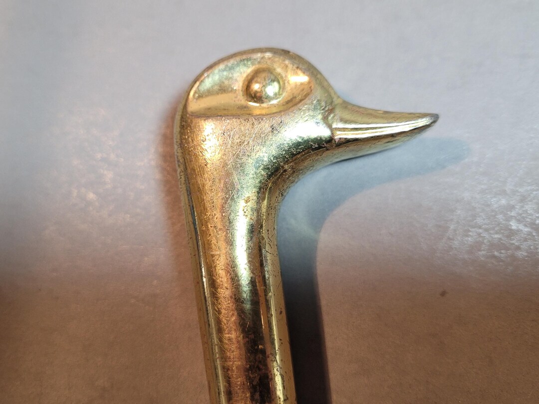 Brass Duck Head Handle, Cane Walking Stick Ornament, Drawer Pull - Etsy