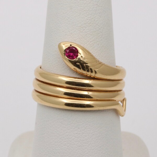 Emerald Snake Ring - Etsy