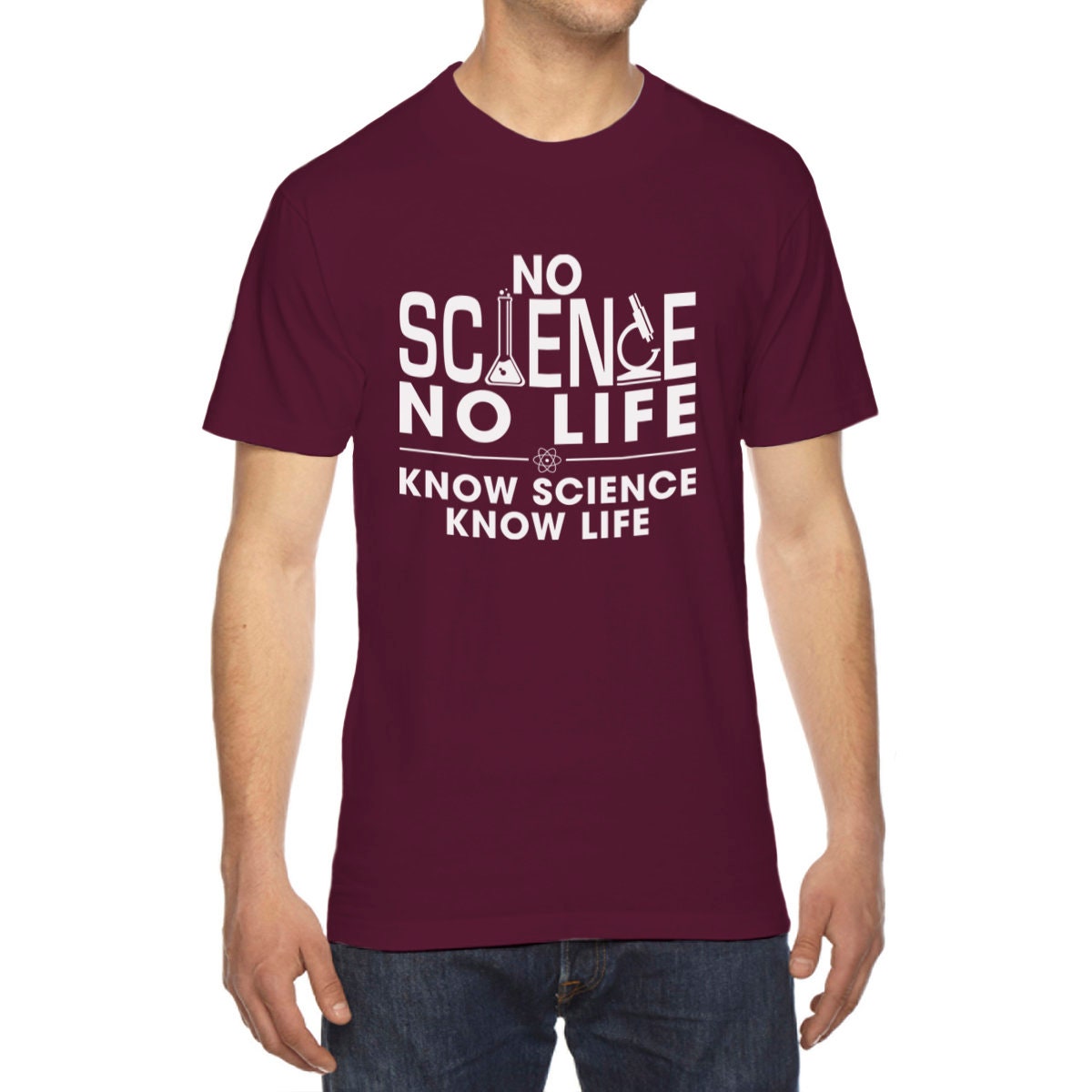No Science No Life Know Science Know Life Men's Cotton | Etsy