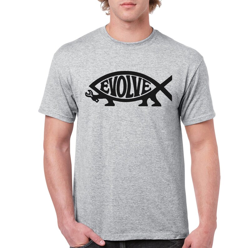 Evolvefish Men's Cotton Crew Neck T-shirt | Etsy