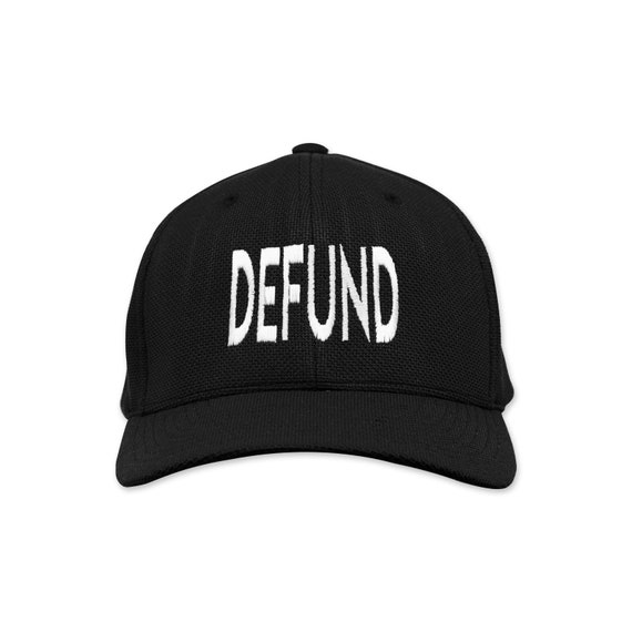 Defund Embroidered Flexfit Adult Cool & Dry Sport Cap Hat | Etsy