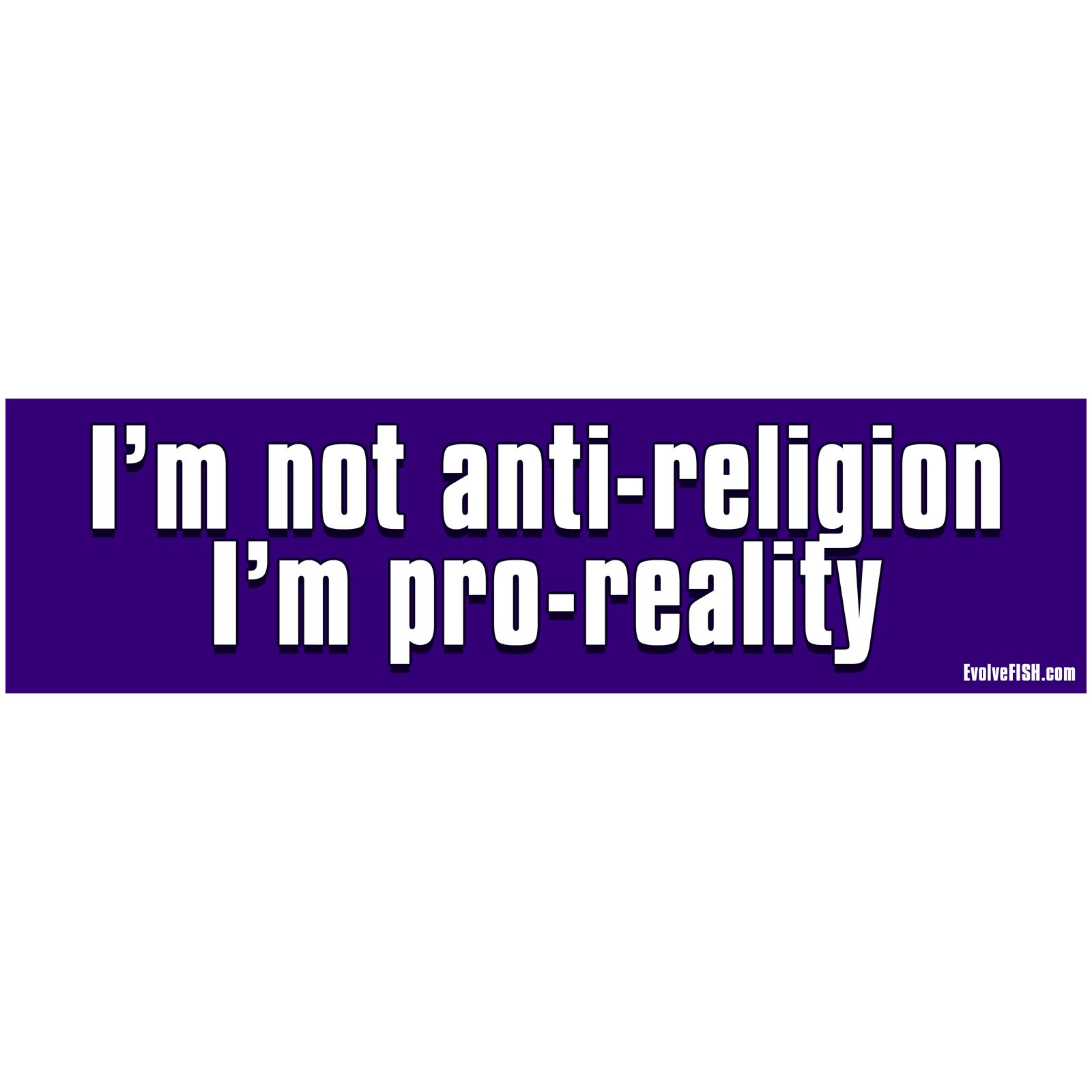 I'm Not Anti Religion I'm Pro Reality Bumper Sticker - Etsy