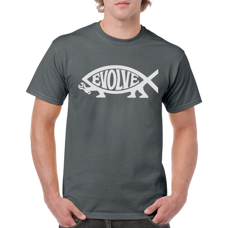 Evolvefish Men's Cotton Crew Neck T-shirt - Etsy