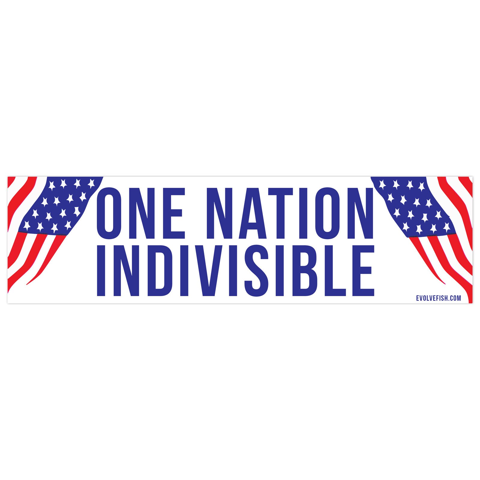 One Nation Indivisible Bumper Sticker 11 x 3 | Etsy