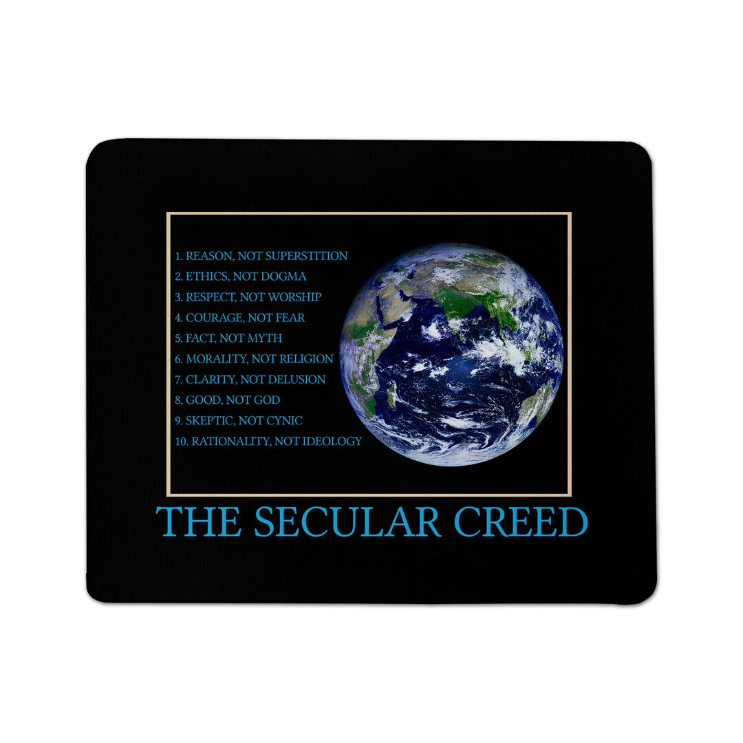 Secular Creed Mouse Pad EF-PAD-00006 - Etsy