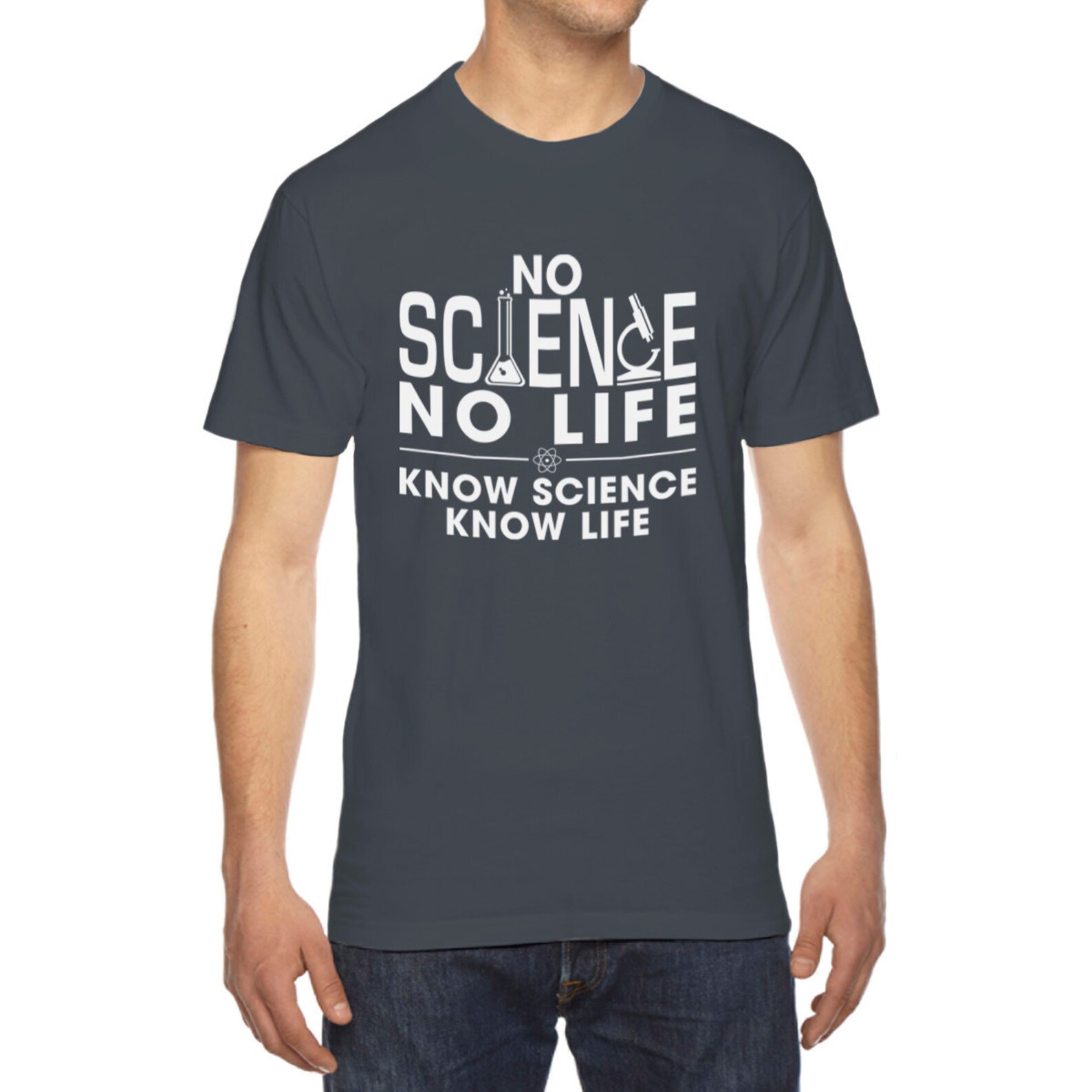 No Science No Life Know Science Know Life Men's Cotton | Etsy