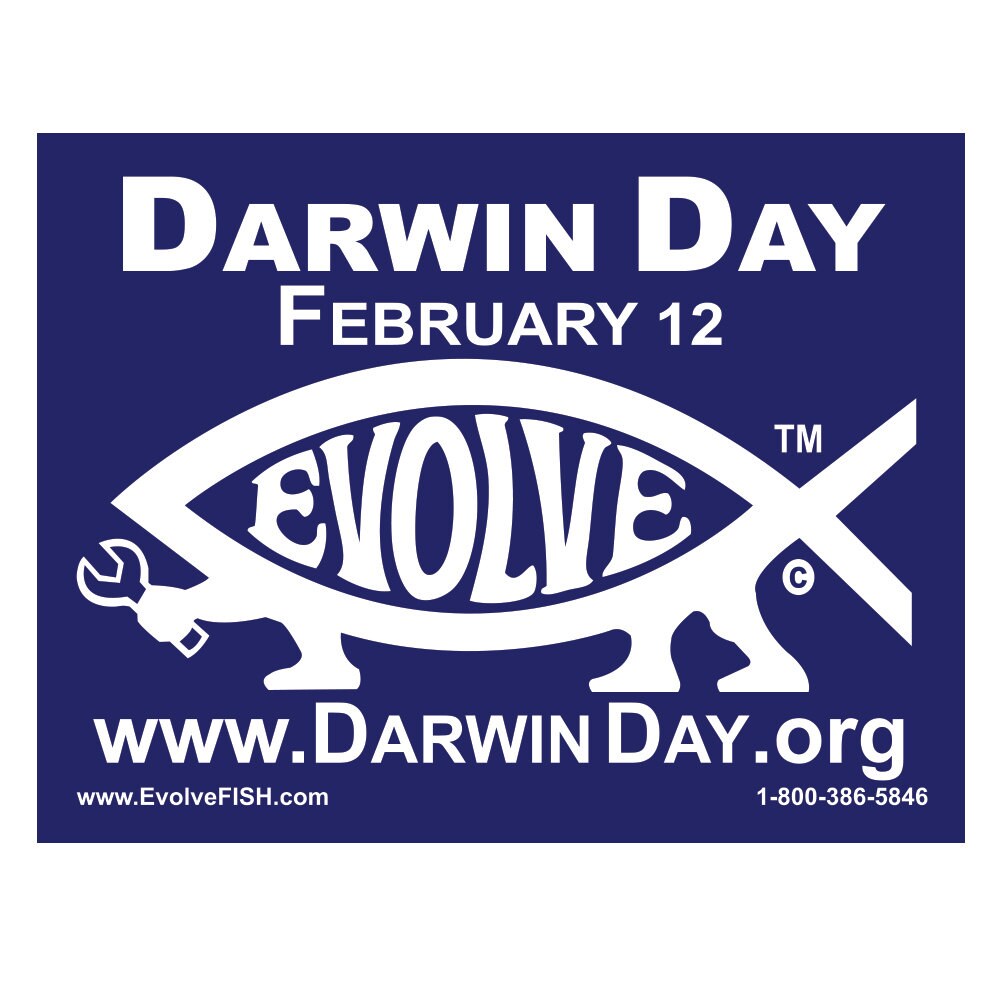 Darwin Day Bumper Sticker 5 X 3.25 - Etsy