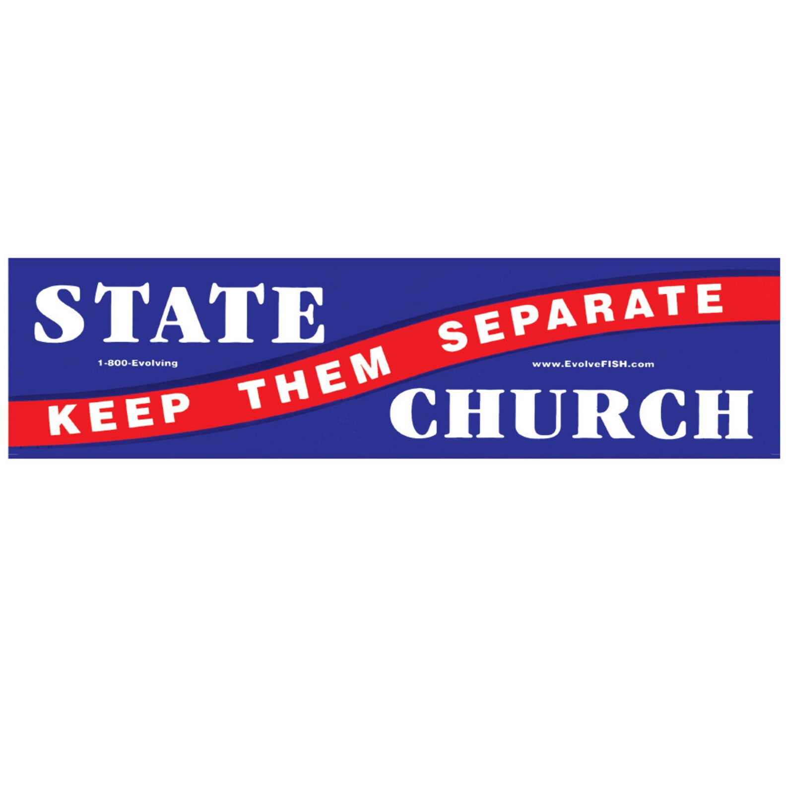 Church & State Keep Them Separate Bumper Sticker 11 X - Etsy