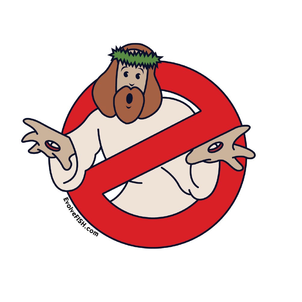 Jesus Ghost Buster Parody Bumper Sticker 5 x | Etsy