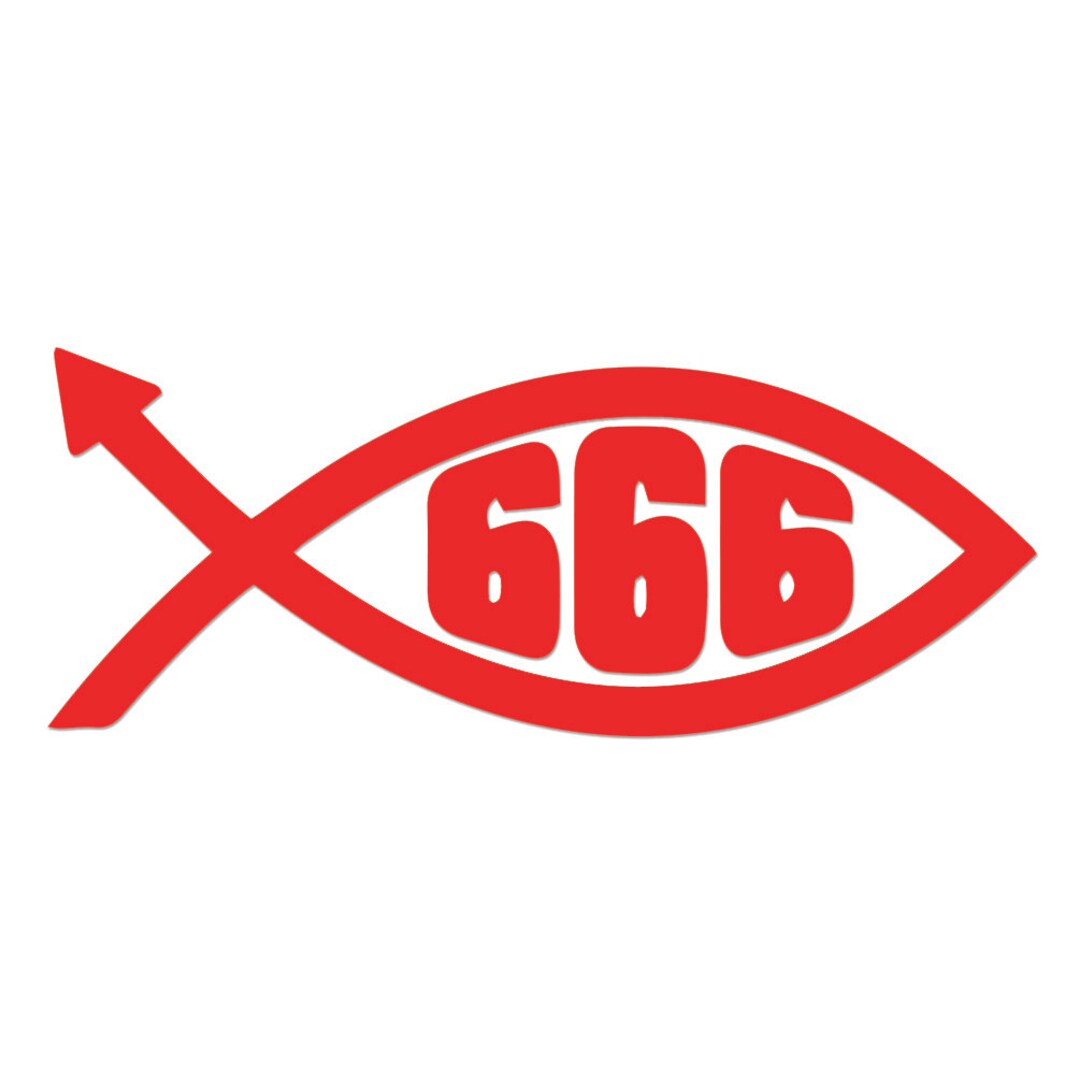 666 Devil Fish Weatherproof Vinyl Decal EF-VDC-00014 - Etsy