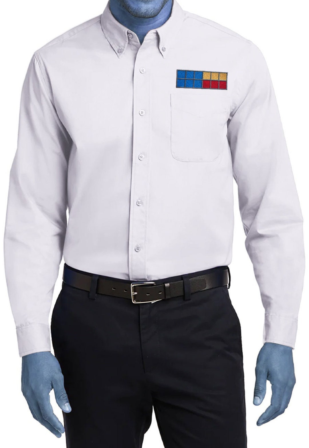 SW Empire Grand Admiral Thrawn Badge Men's Poplin Button Down Dress ...