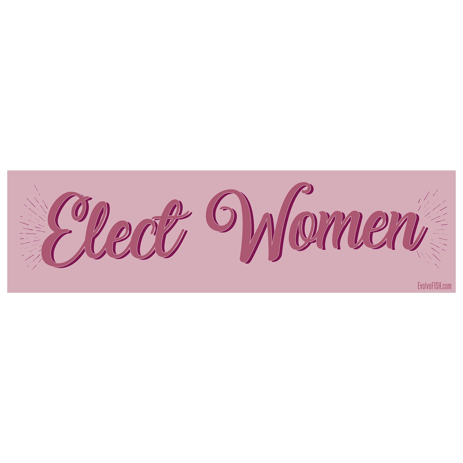 Elect Women Bumper Sticker 11 X 3 - Etsy
