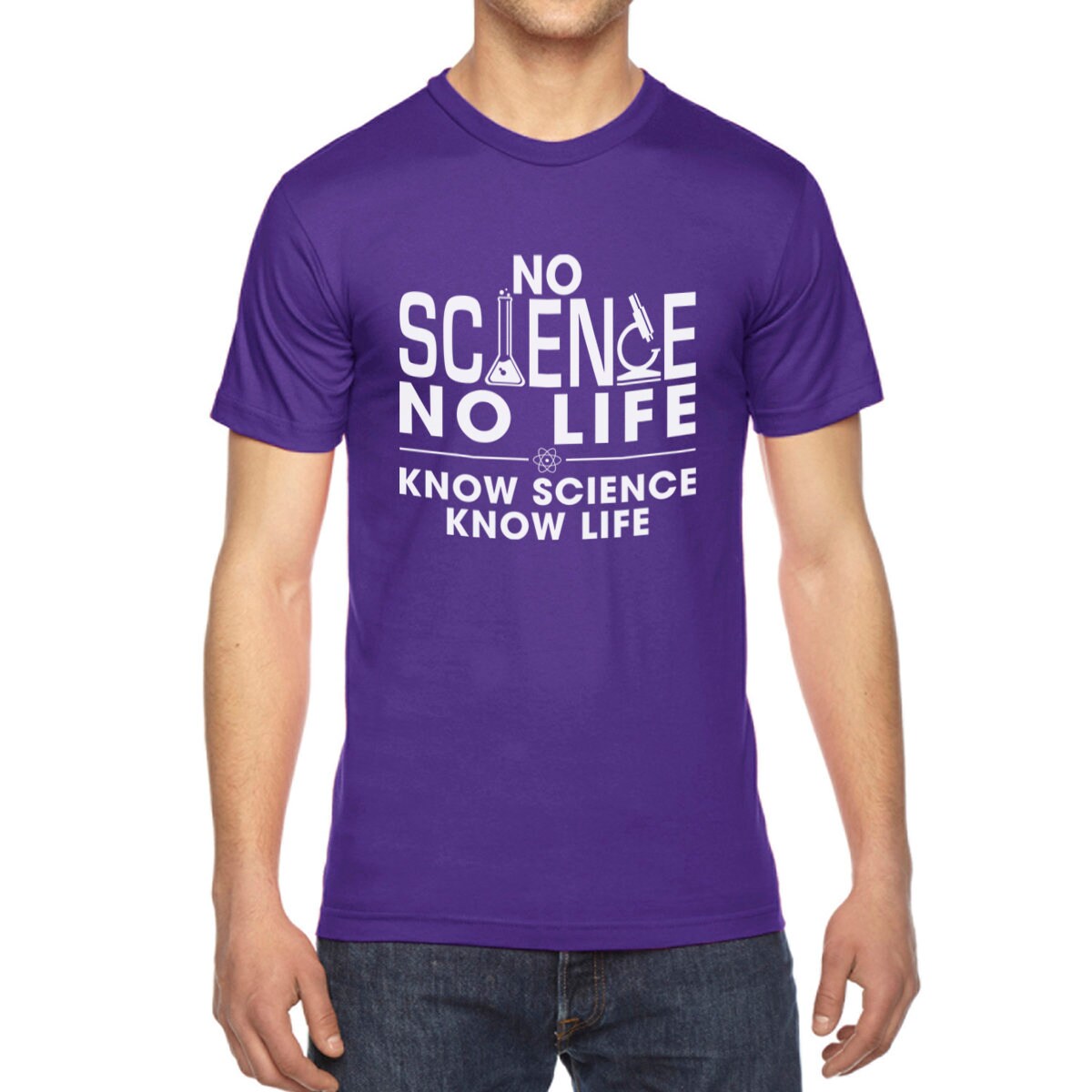 No Science No Life Know Science Know Life Men's Cotton | Etsy