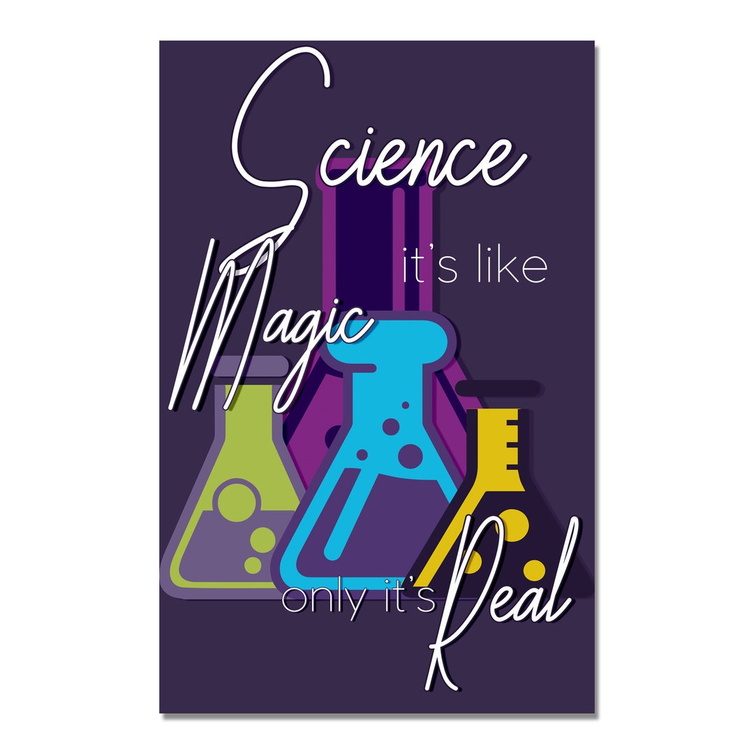 Science is Like Magic Only Real Poster 11 X 17 EF-PST-00010 - Etsy