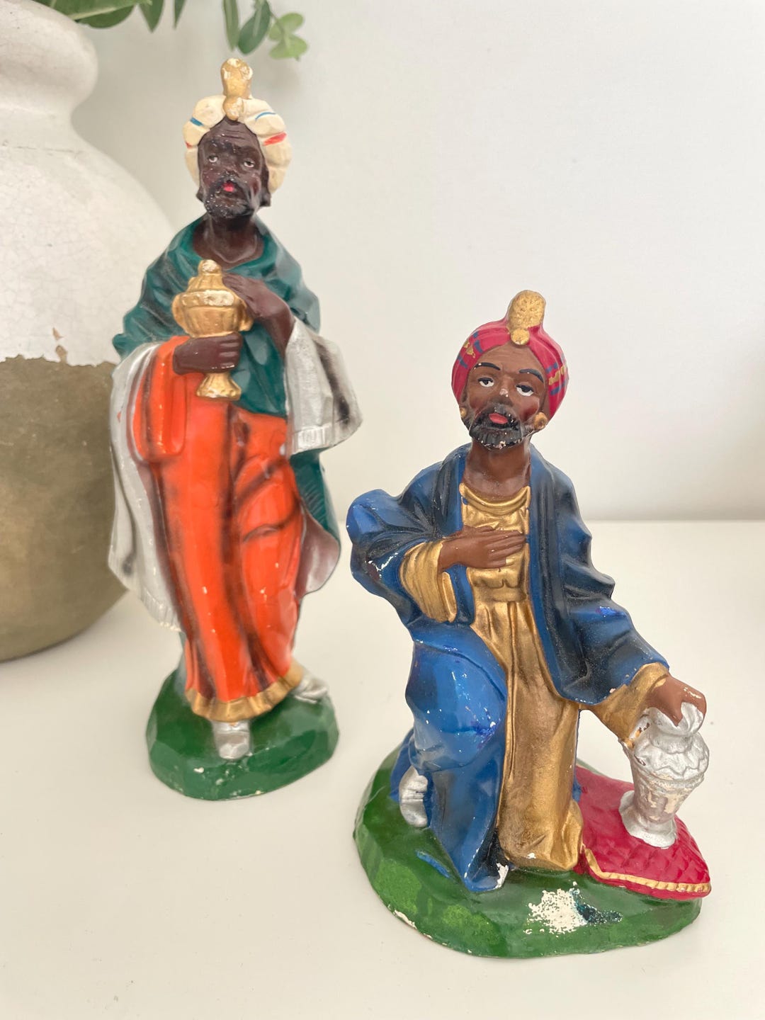1970s Vintage Fontanin Nativity Wisemen Set of 2 Made in Italy - Etsy