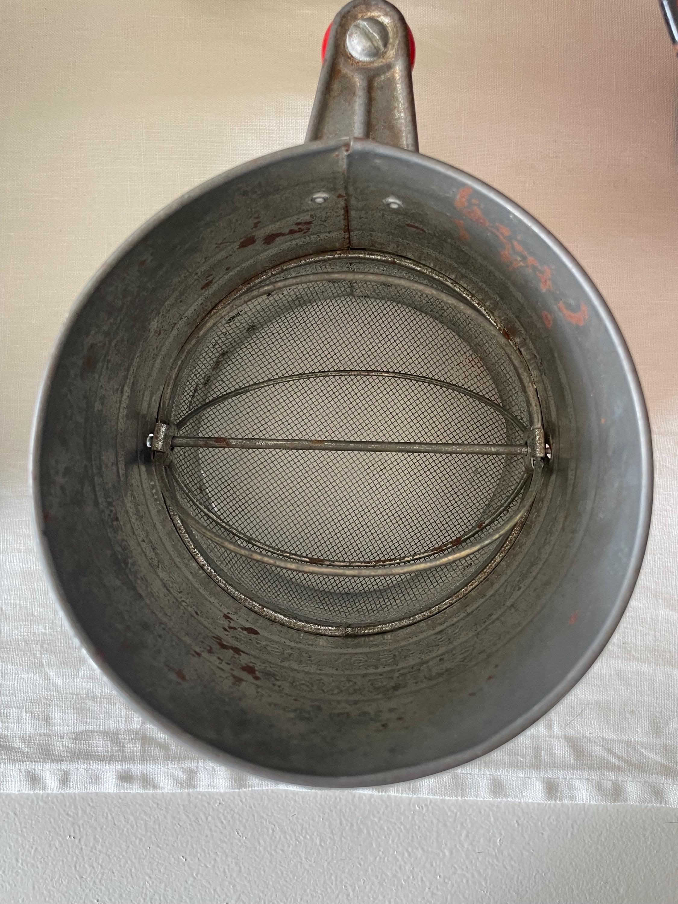 1950s Antique Flour Sifter, Bromwell’s, Vintage Kitchen Decor ...