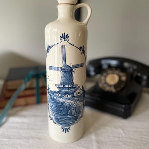Vintage 1970s Dutch Delft Blue Decanter With Stopper Netherlands - Etsy