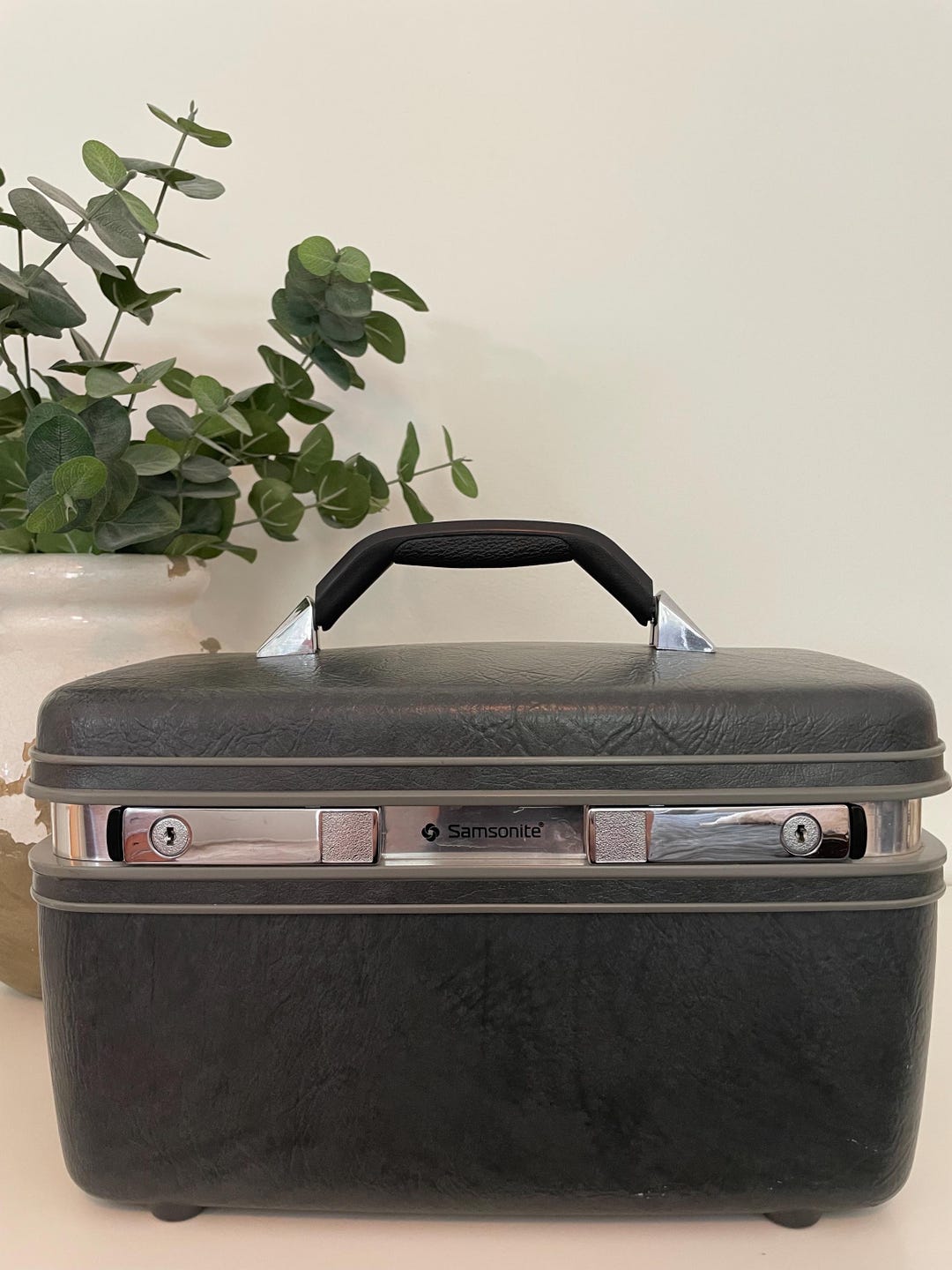 1980s Samsonite Profile II Vintage Train Case Hard Shell Luggage Dark ...