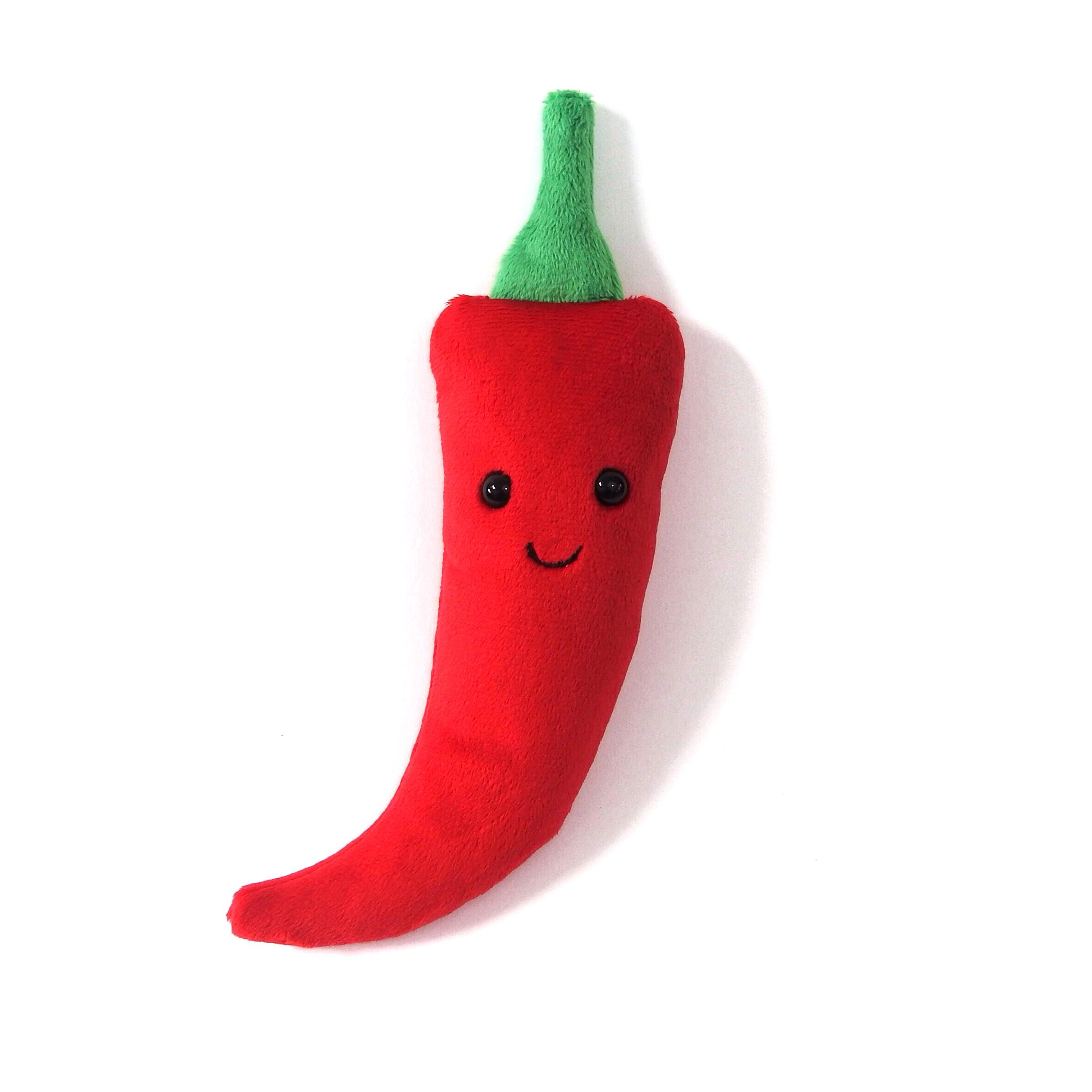 Chilli Plush Toy - Chili Pepper Plushie - Vegetable Plushie - Cute Play ...