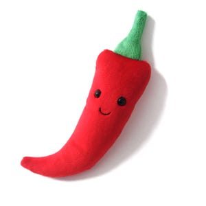 Chilli Plush Toy - Chili Pepper Plushie - Vegetable Plushie - Cute Play ...