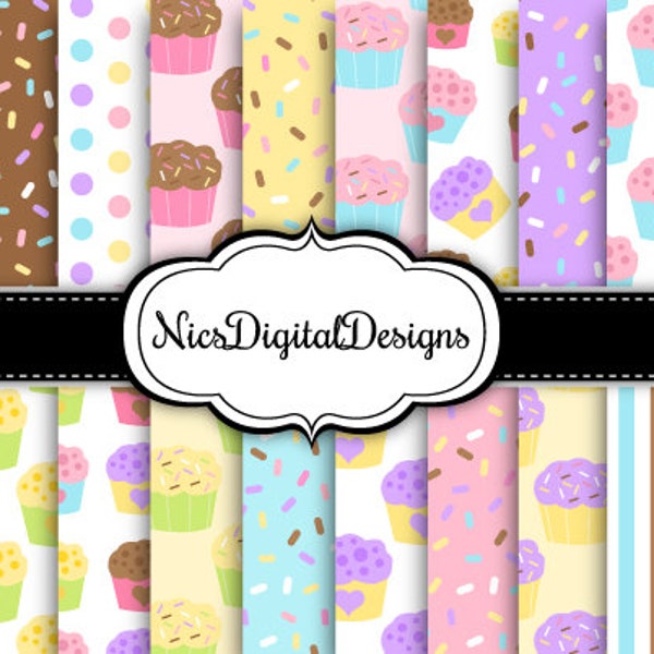 Cupcake Papers - Etsy