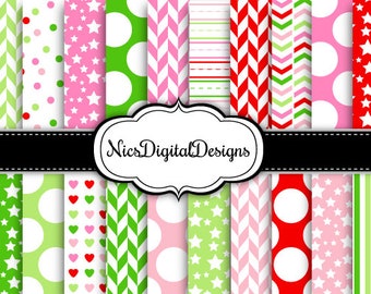 Shades of Green Digital Paper Pack St. Patrick's Day - Etsy