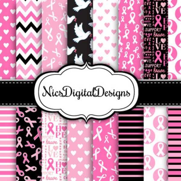 Pink Digital Papers - Etsy