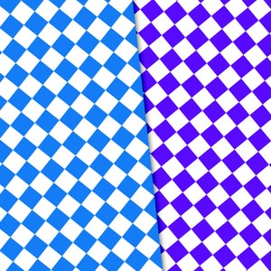 Rainbow Tilted Checkerboard Seamless Digital Paper, Commercial Use ...