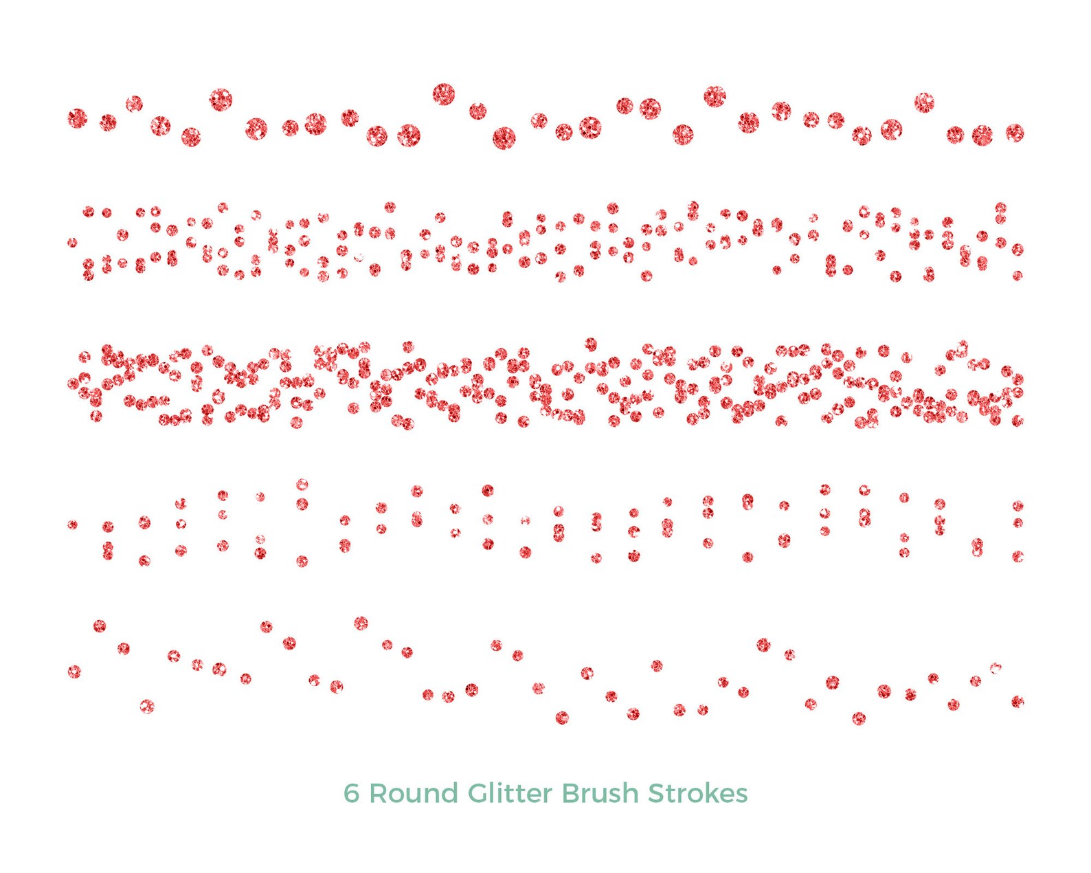 30 Red Glitter Brush Strokes PNG Overlay Clipart 5 Sets - Etsy