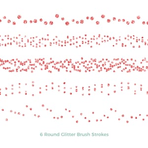 30 Red Glitter Brush Strokes PNG Overlay Clipart 5 Sets - Etsy