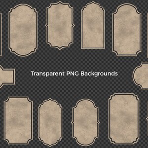 Distressed Labels, Blank Vector Frames, Vintage, Halloween, Apothecary ...