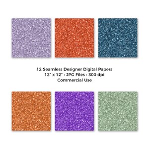 Seamless Halloween Glitter Digital Paper, Texture, Halloween Aesthetic ...