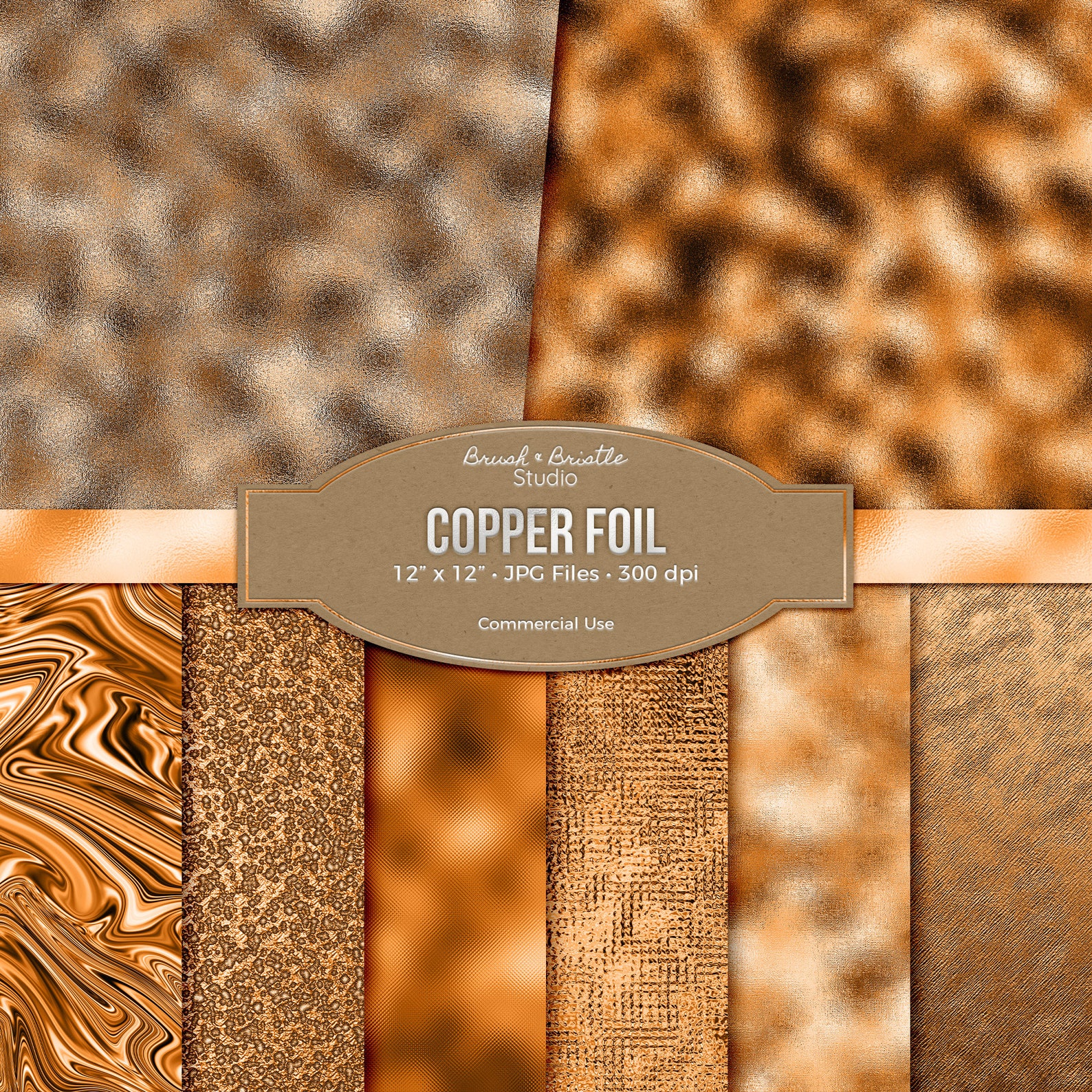 Copper Metallic Foil Digital Texture | Copper Foil Paper | Sublimation ...