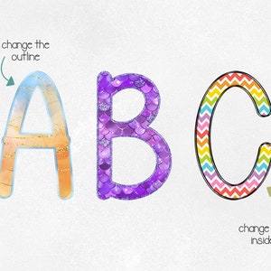 Handwritten Doodle Alpha Template, Upper Case, Lower Case, Numbers ...