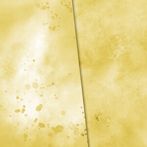 Yellow Watercolor Digital Paper, Seamless, Texture, Scrapbook Paper ...