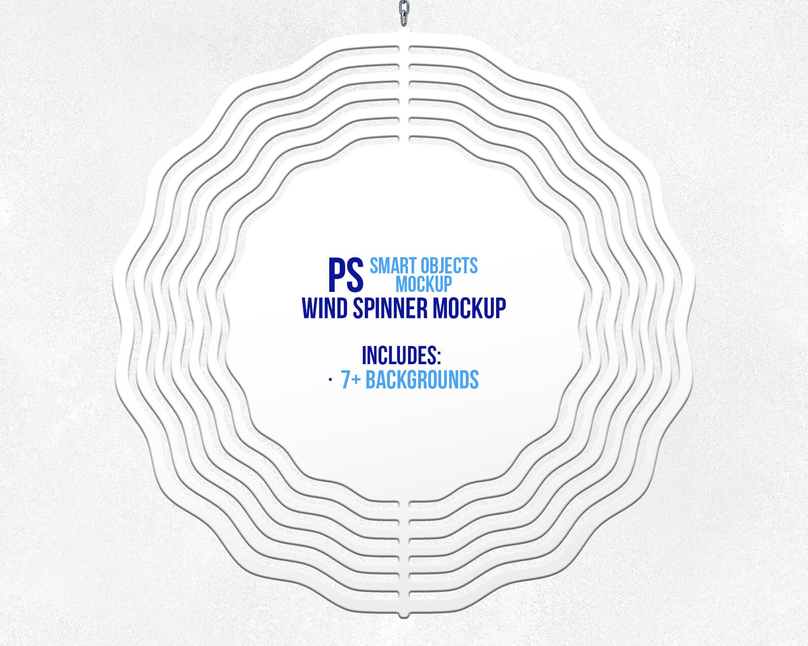 Wind Spinner One-click Smart Object Mockup, Photoshop Mock-up, Photopea ...