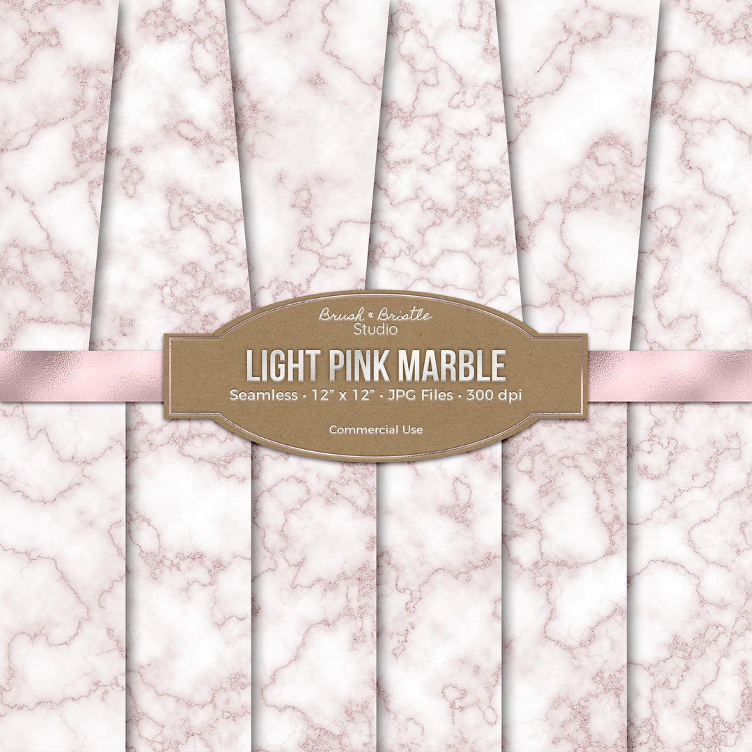 Light Pink Glitter Marble Digital Paper, Seamless Scrapbook Paper ...