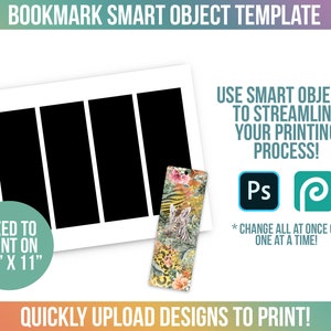 Sublimation Bookmark Template, Print Template, Photoshop Smart Object ...
