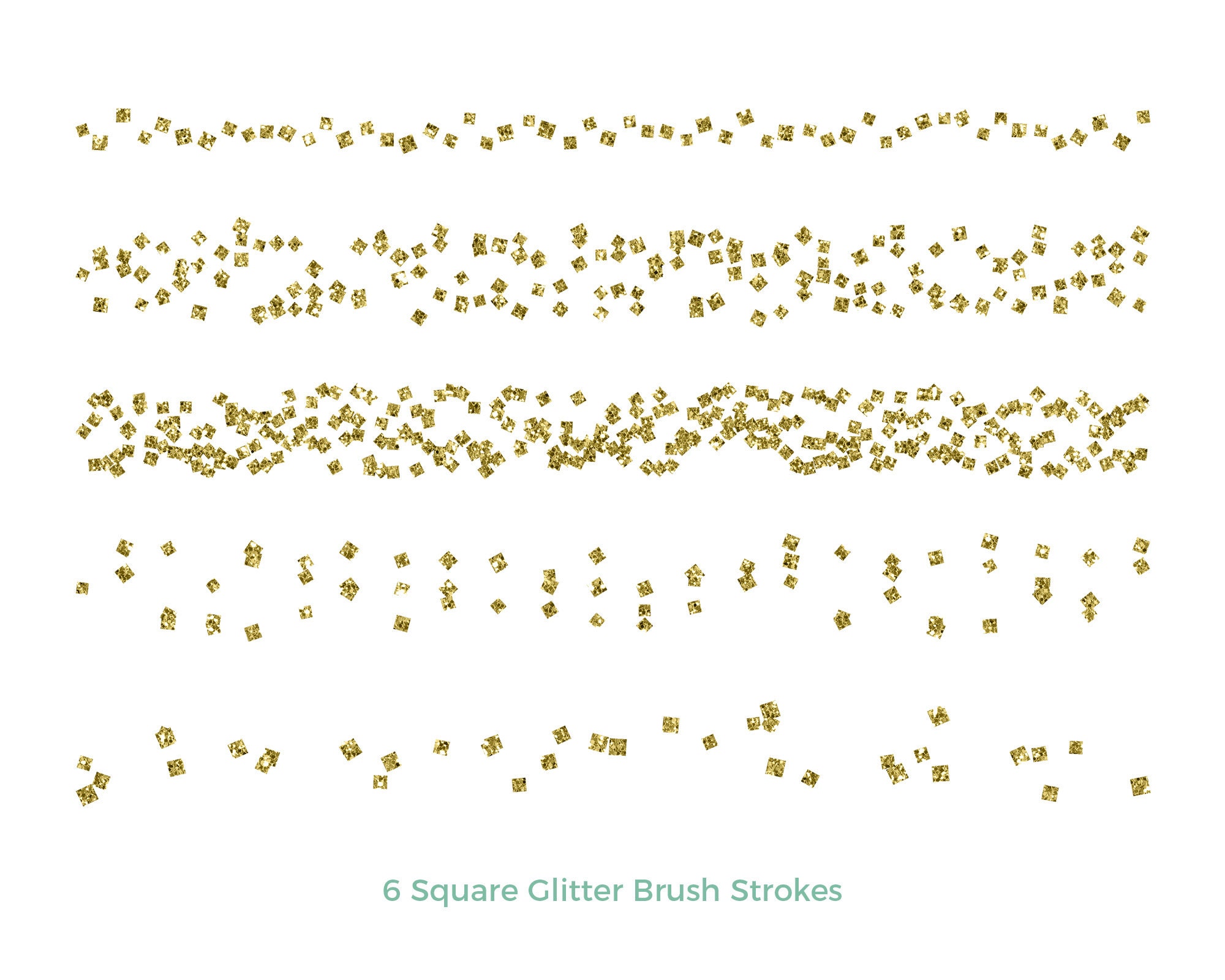 30 Gold Glitter Brush Strokes PNG Overlay Clipart 5 Sets - Etsy